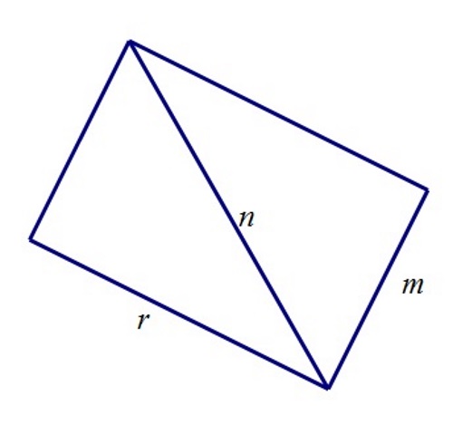 Matematika 8 - 4.4 Primjena Pitagorina poučka na pravokutnik