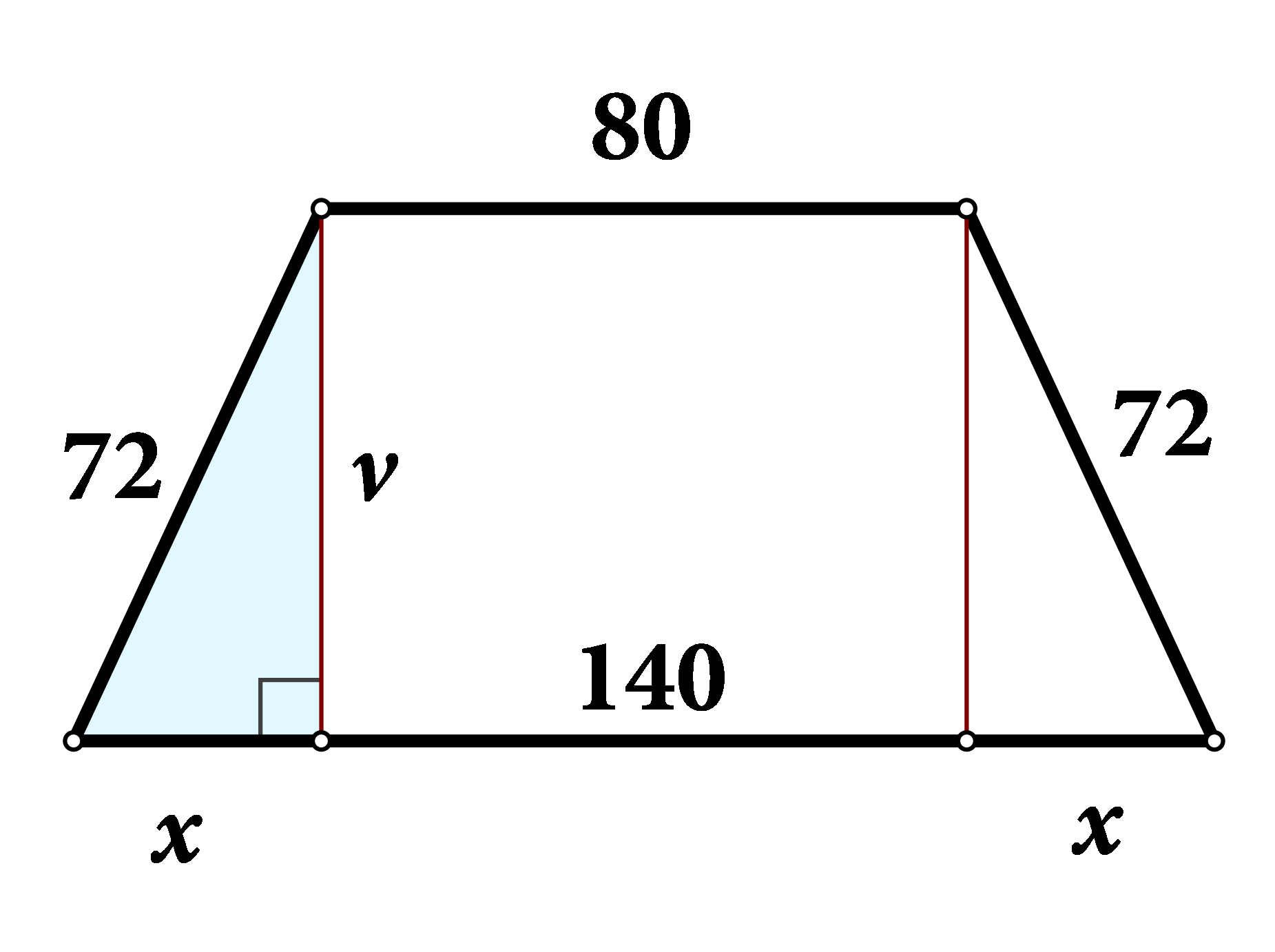 Matematika 8 - 4.9 Primjena Pitagorina poučka na trapez
