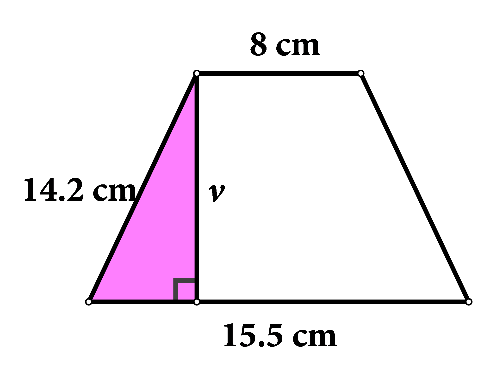 Matematika 8 - 4.9 Primjena Pitagorina poučka na trapez
